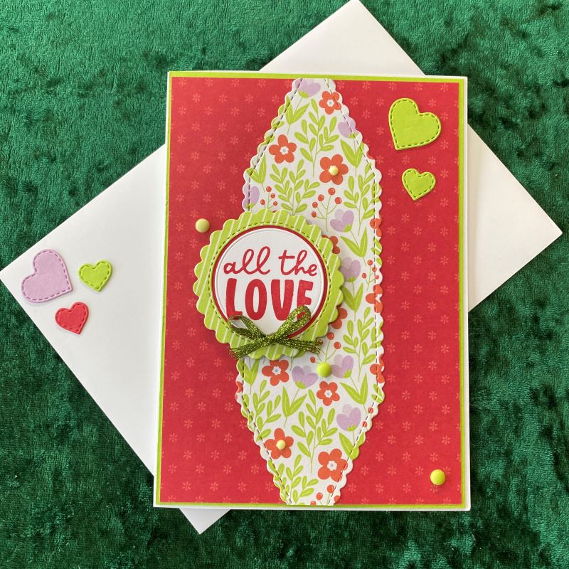 'Love' card for the Tech4Stampers bloghop - The Stamping Booth